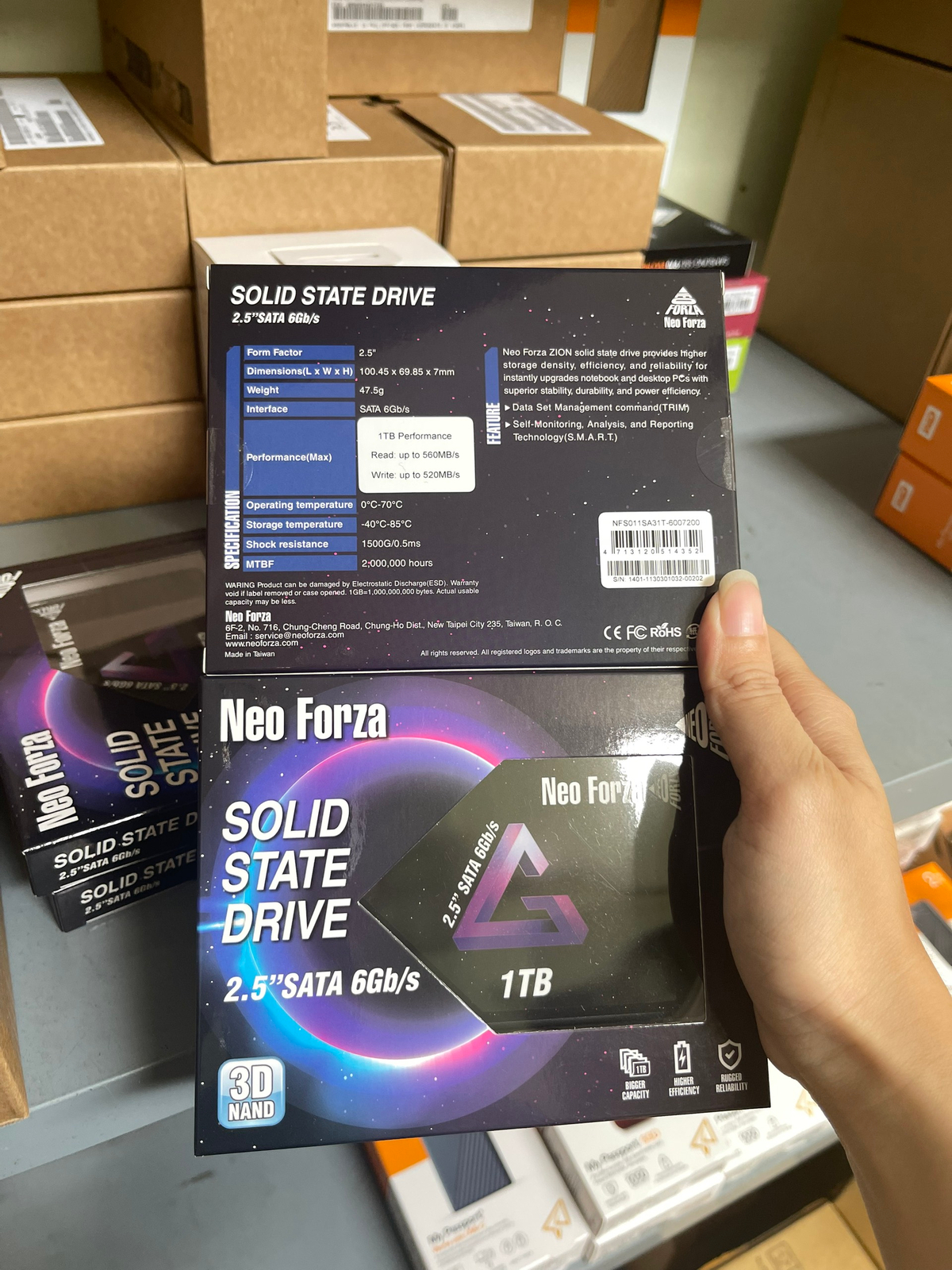 SSD Neo Forza SATA-III 2.5", tốc đọc tt lên đến 560MB/s, tốc ghi tt lên ...