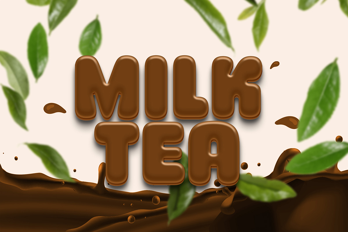 DVN Milk tea Việt hóa – Font chữ nét dày tuyệt đẹp cho thiết kế Menu ...