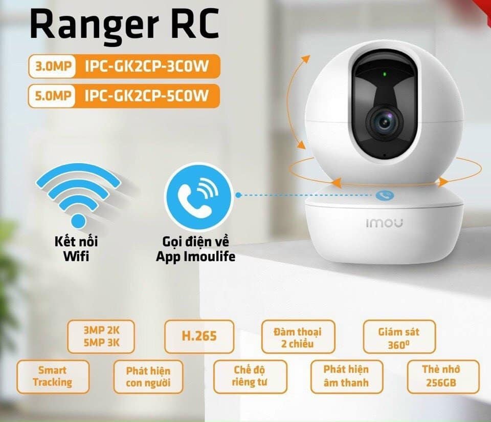 IPC-GK2CP-3C0W Dòng camera IP WIFI 360 thương hiệu IMOU Có chức năng gọi điện | Viết bởi Camera ...