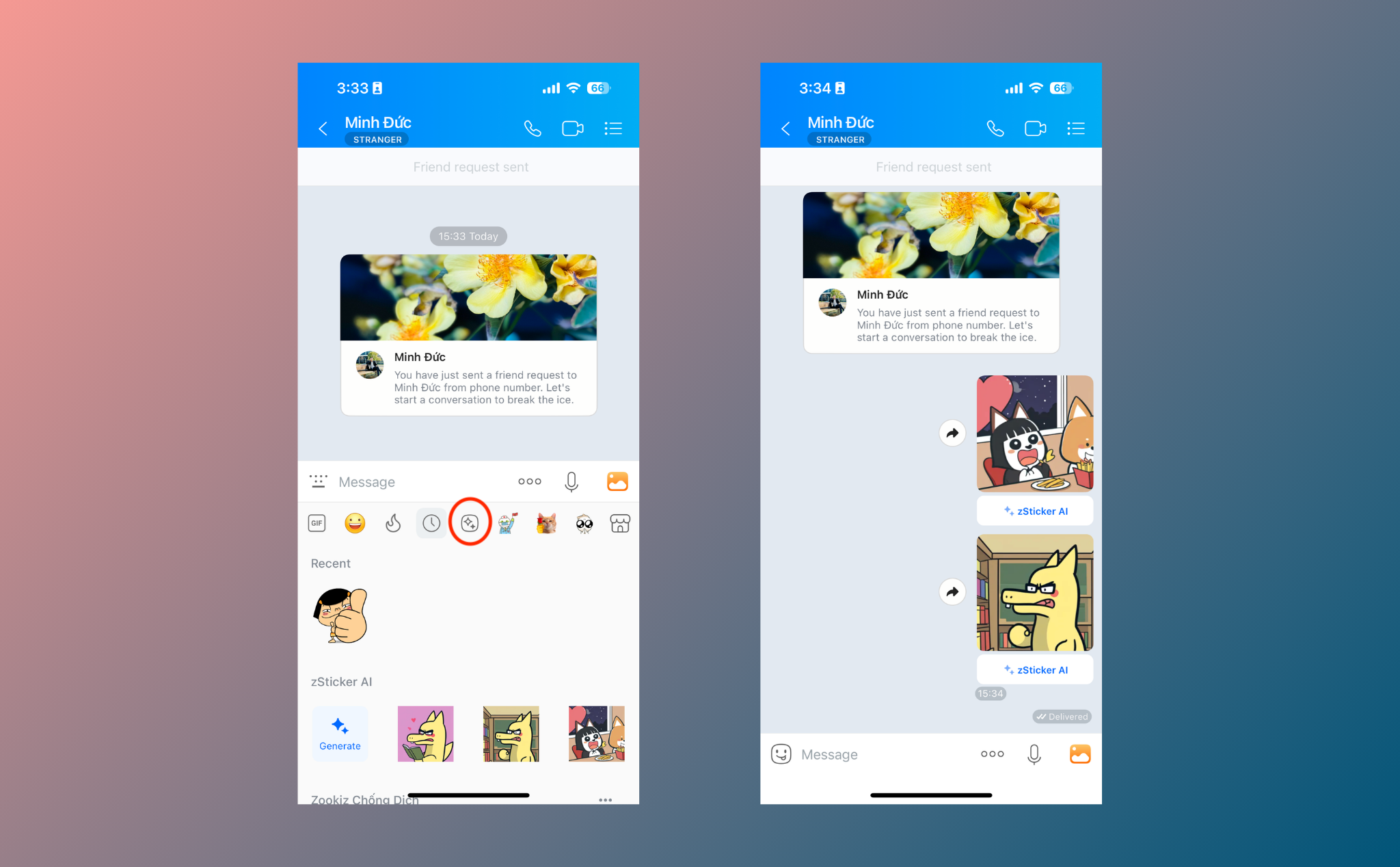 Zalo vừa bổ sung tính năng tạo sticker bằng AI, rất dễ sử dụng